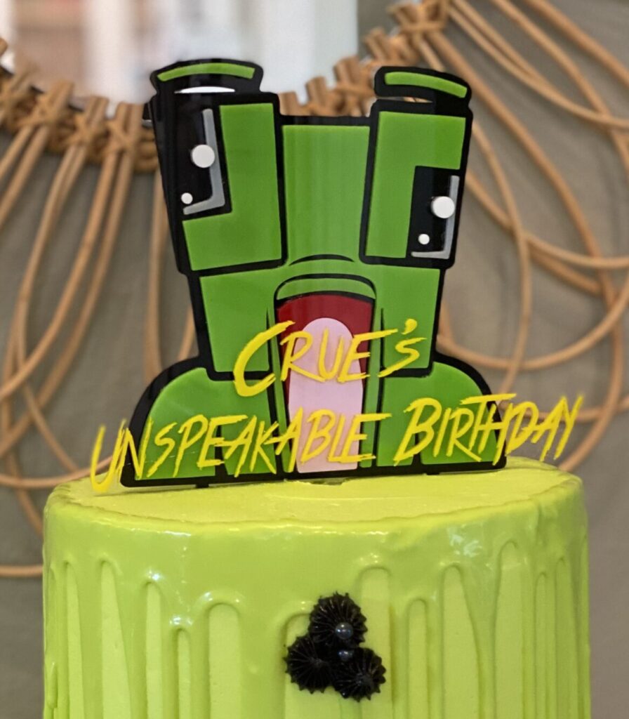 Cake Toppers - Unspeakable - Custom Glow Worx